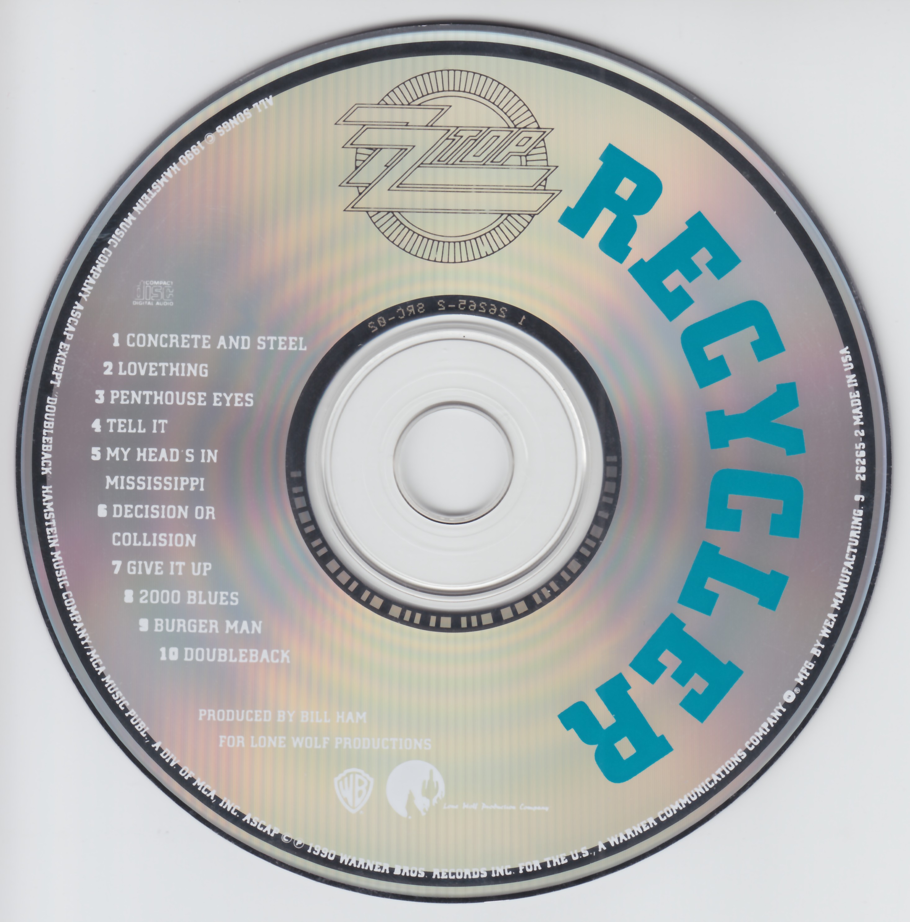 ZZ Top Recycler : CD US | CD Covers | Cover Century | Over 1.000.000 ...